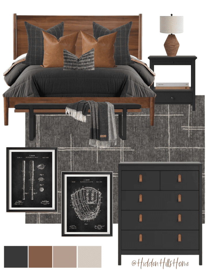 Boy's Bedroom Mood Boards - Hidden Hills Home