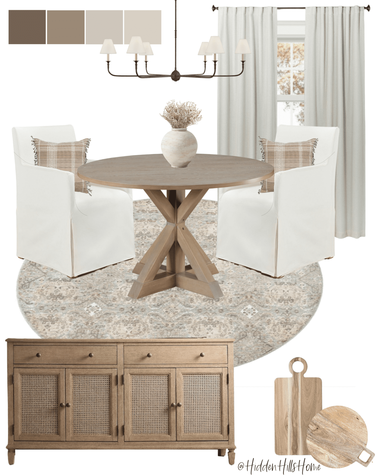 Dining Room Mood Boards - Hidden Hills Home