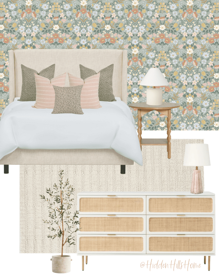 Girl's Bedroom Mood Boards - Hidden Hills Home