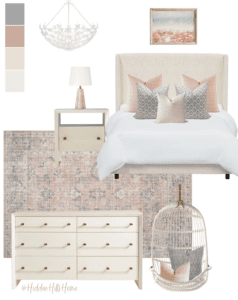 Girl's Bedroom Mood Boards - Hidden Hills Home