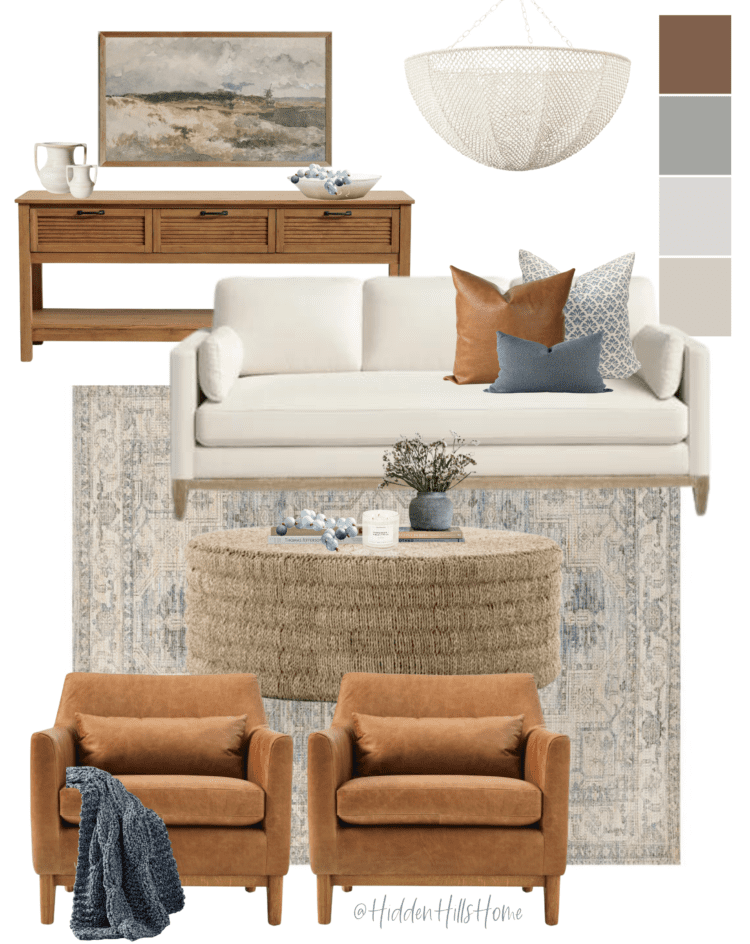Living Room Mood Boards - Hidden Hills Home