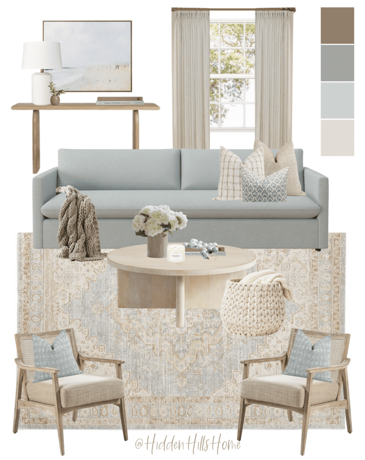 Living Room Mood Boards - Hidden Hills Home