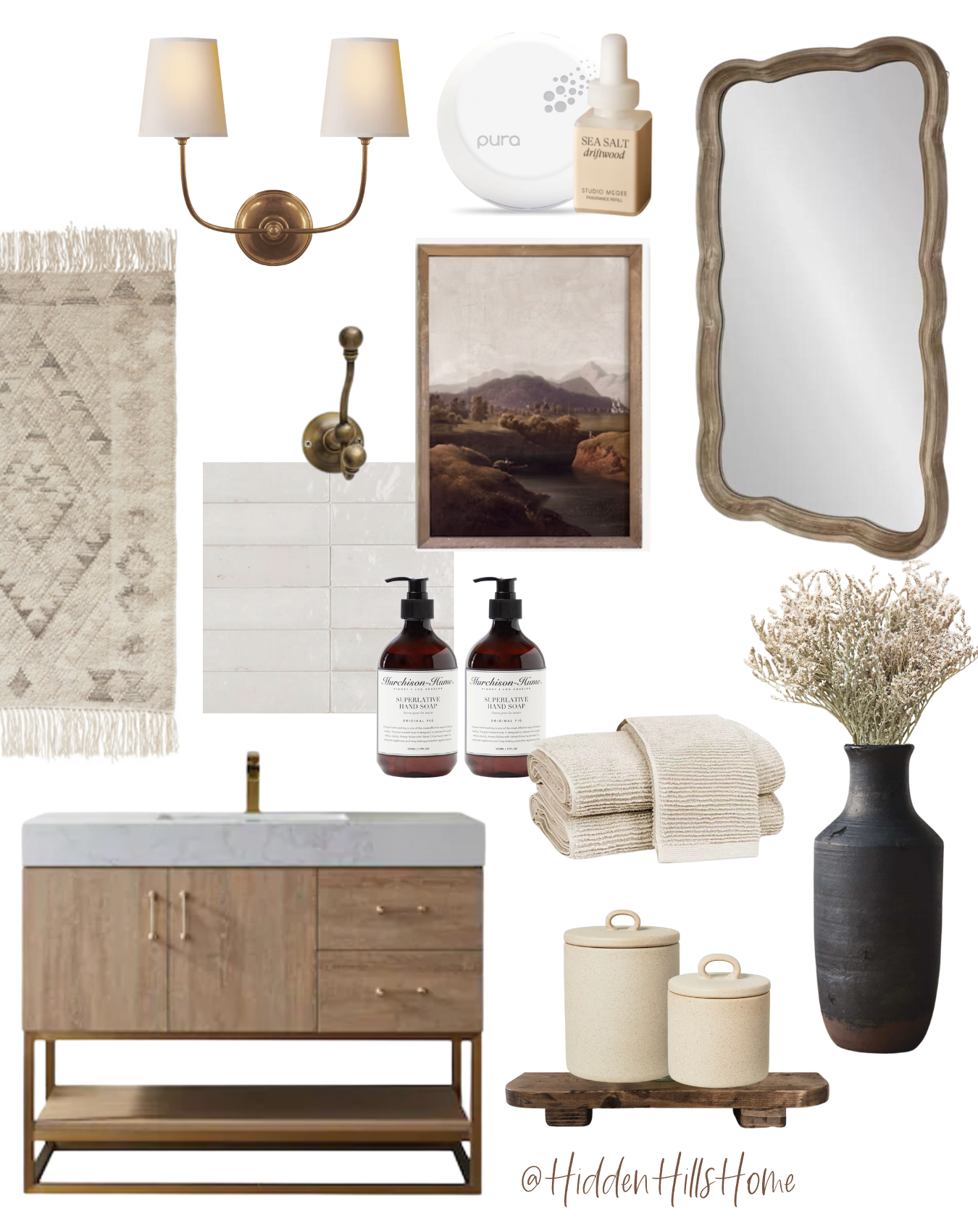 Bathroom Mood Boards - Hidden Hills Home