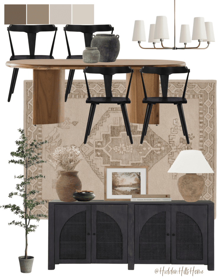 Dining Room Mood Boards - Hidden Hills Home