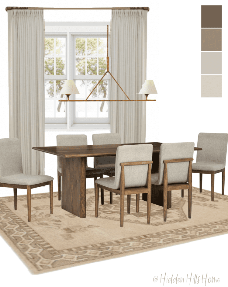 Dining Room Mood Boards - Hidden Hills Home