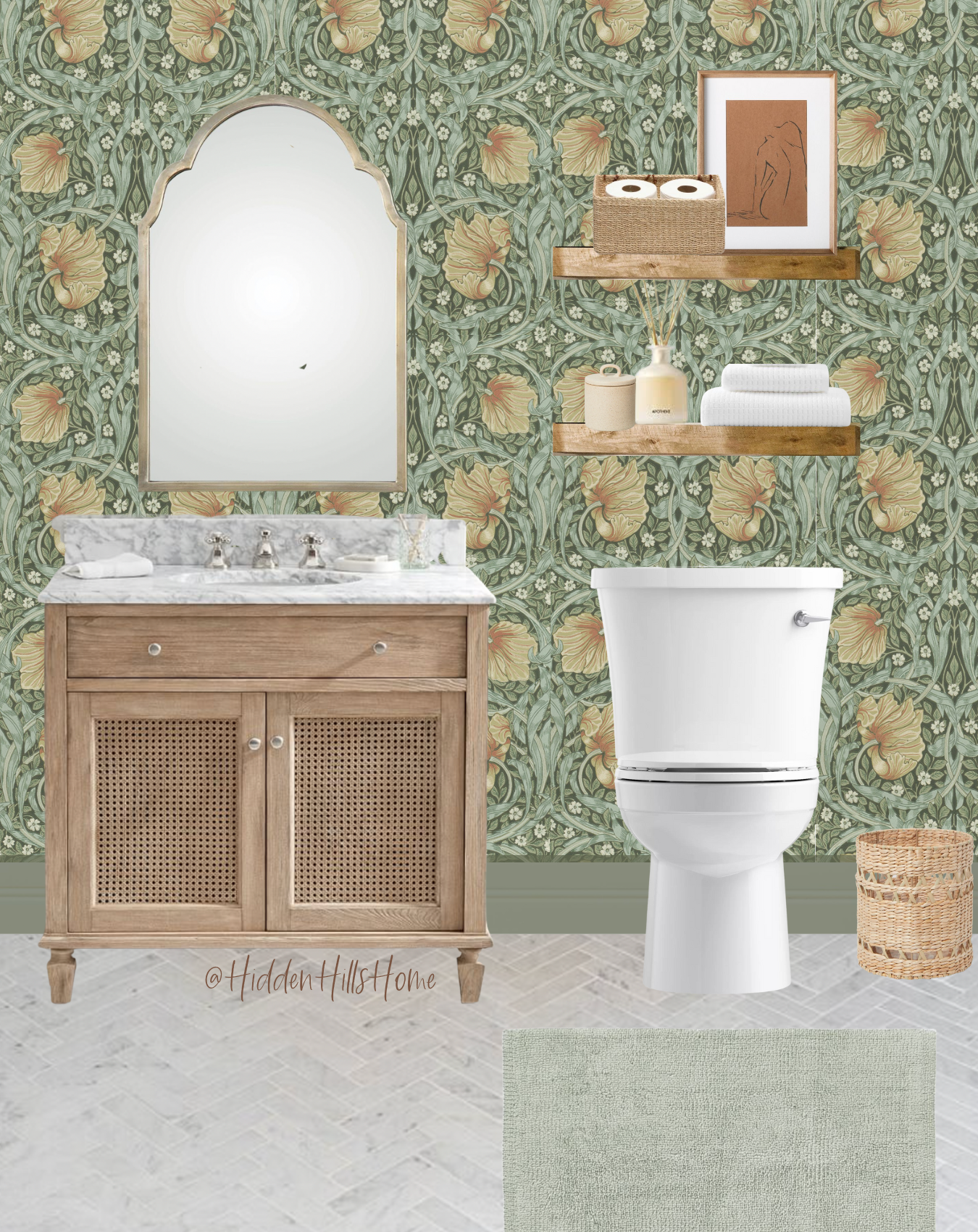 Bathroom Mood Boards - Hidden Hills Home