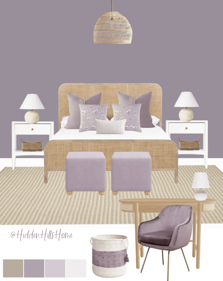 Girl's Bedroom Mood Boards - Hidden Hills Home