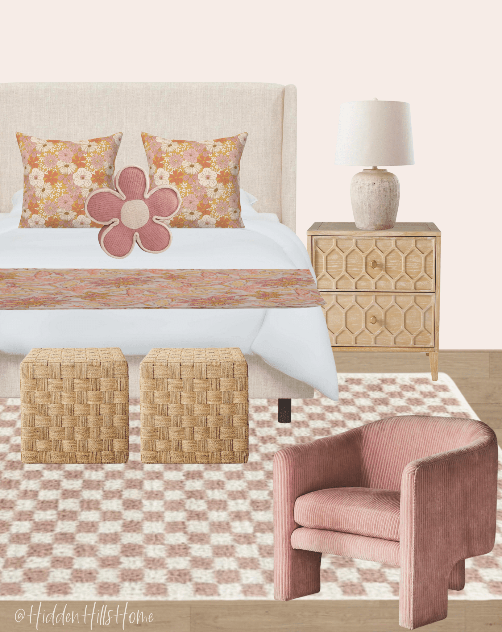 Girl's Bedroom Mood Boards - Hidden Hills Home