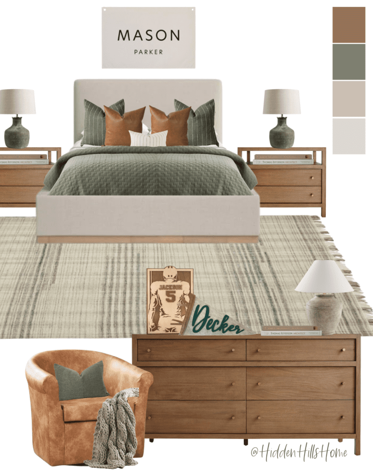 Boy's Bedroom Mood Boards - Hidden Hills Home