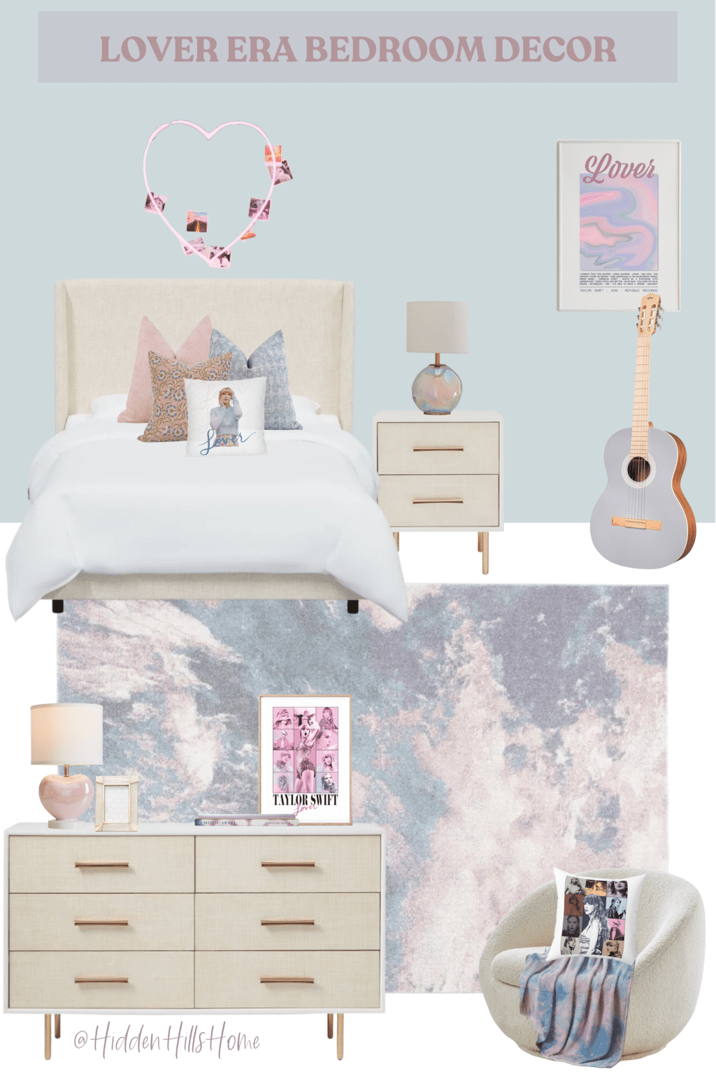 The Best Taylor Swift Themed Bedrooms for Swifties - Hidden Hills Home