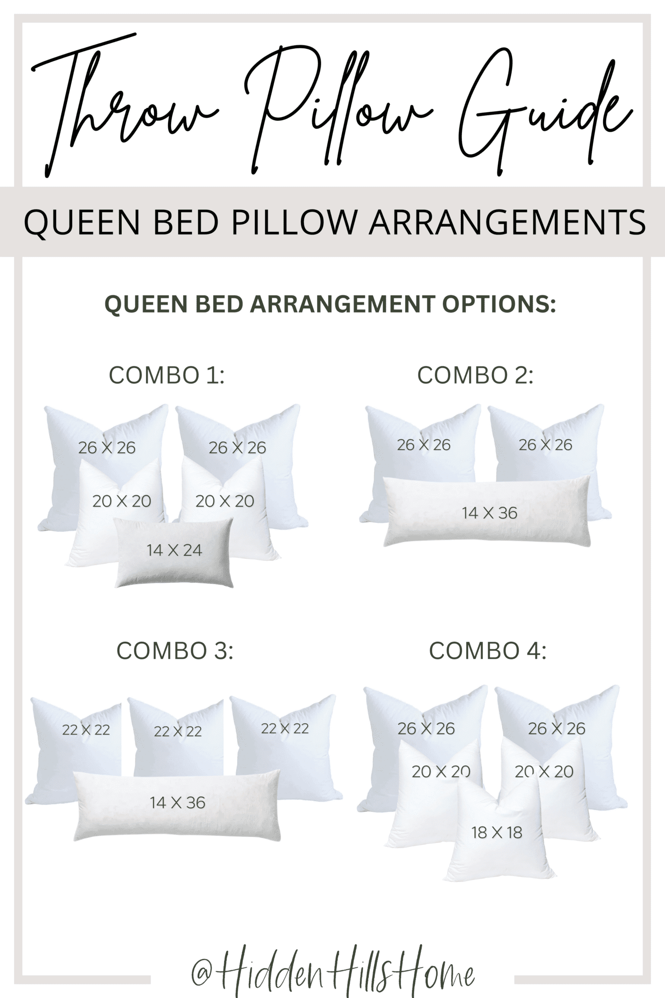 The Ultimate Guide for How to Arrange Throw Pillows on a Queen Bed ...